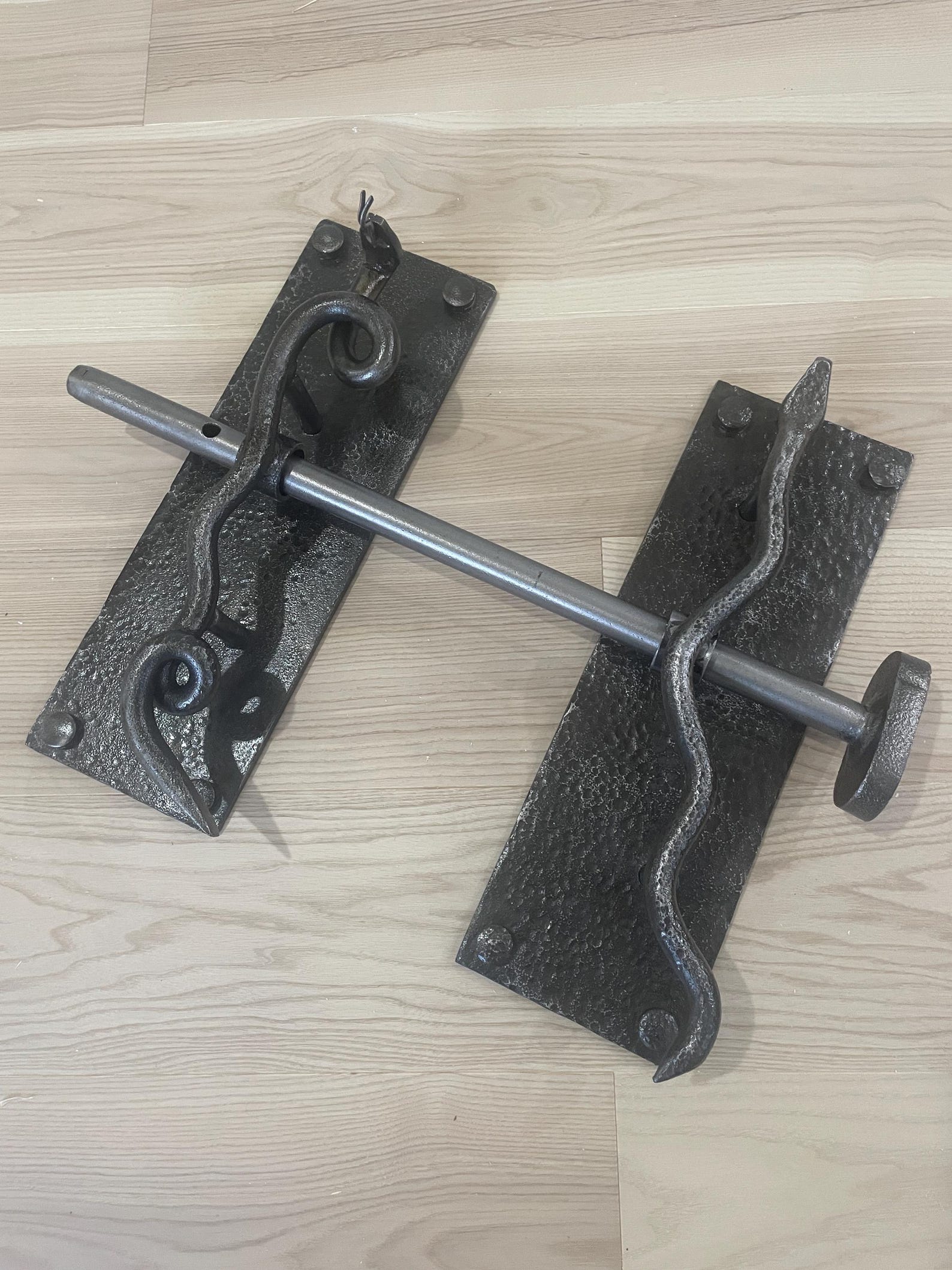 Custom Goth Steel Door Handles and Lock - Etsy
