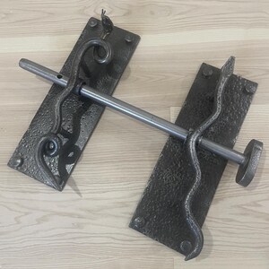 Custom Goth Steel Door Handles and Lock - Etsy