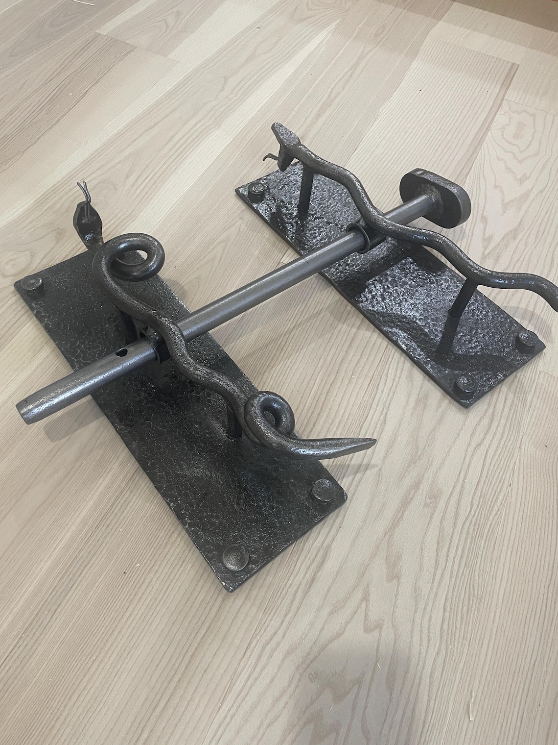 Custom Goth Steel Door Handles and Lock - Etsy