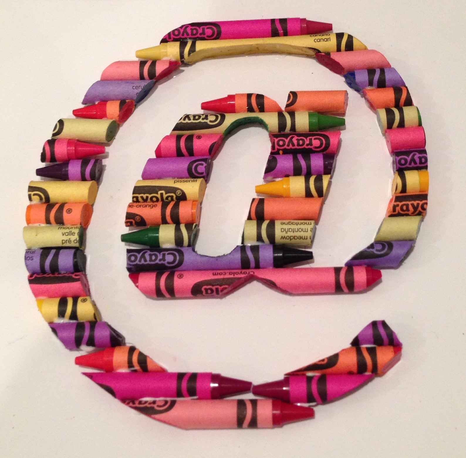 Crayon Initial in a Shadow Box - Etsy