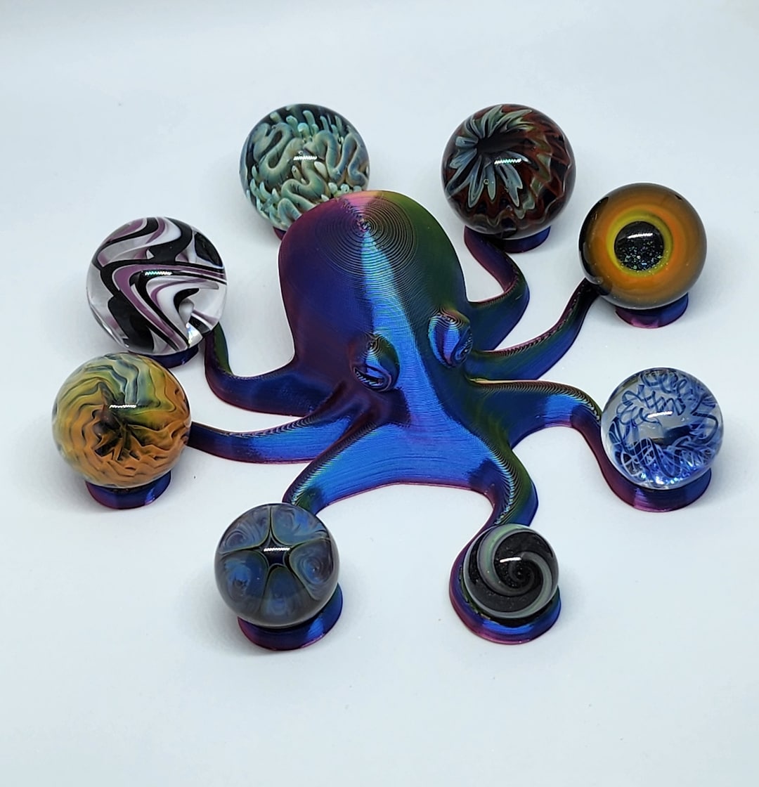 3D Printed Octopus Marble Stand - Etsy