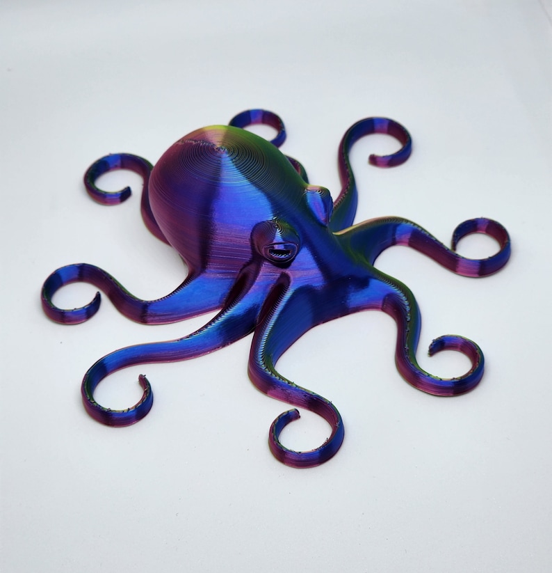 3D Printed Octopus Marble Stand - Etsy