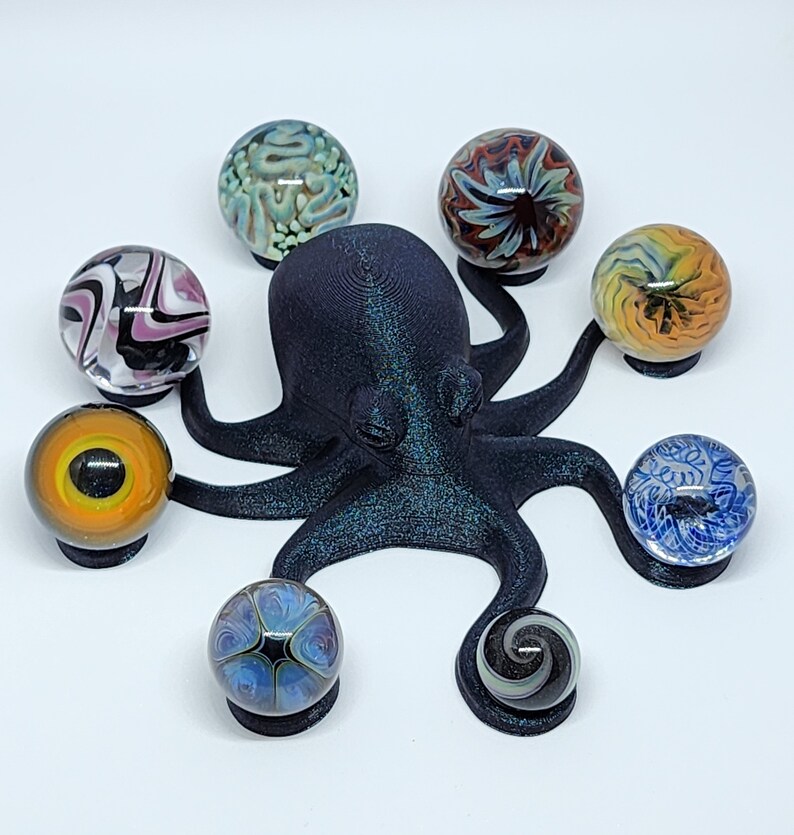3D Printed Octopus Marble Stand - Etsy
