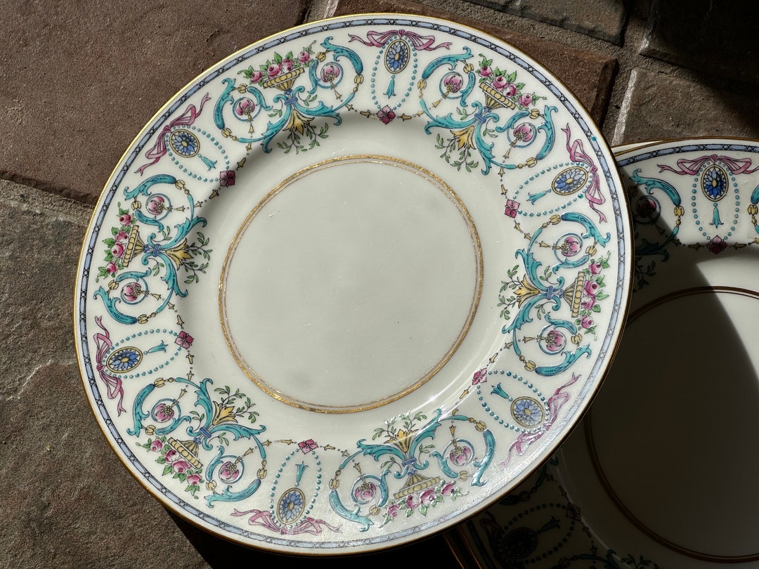 RESERVED SOLD Antique Neoclassical Minton Plate With Painted Urns and ...
