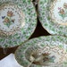 3 Rare Antique Grainger Worcester Soup Plates With Elaborate Green Leaf ...