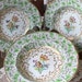 3 Rare Antique Grainger Worcester Soup Plates With Elaborate Green Leaf ...