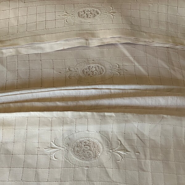 Antique Monogrammed Linens - Etsy