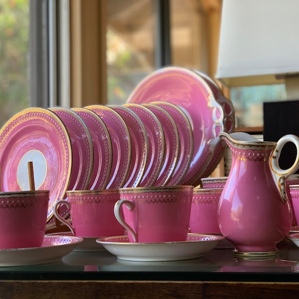 Pink Tea Set - Etsy