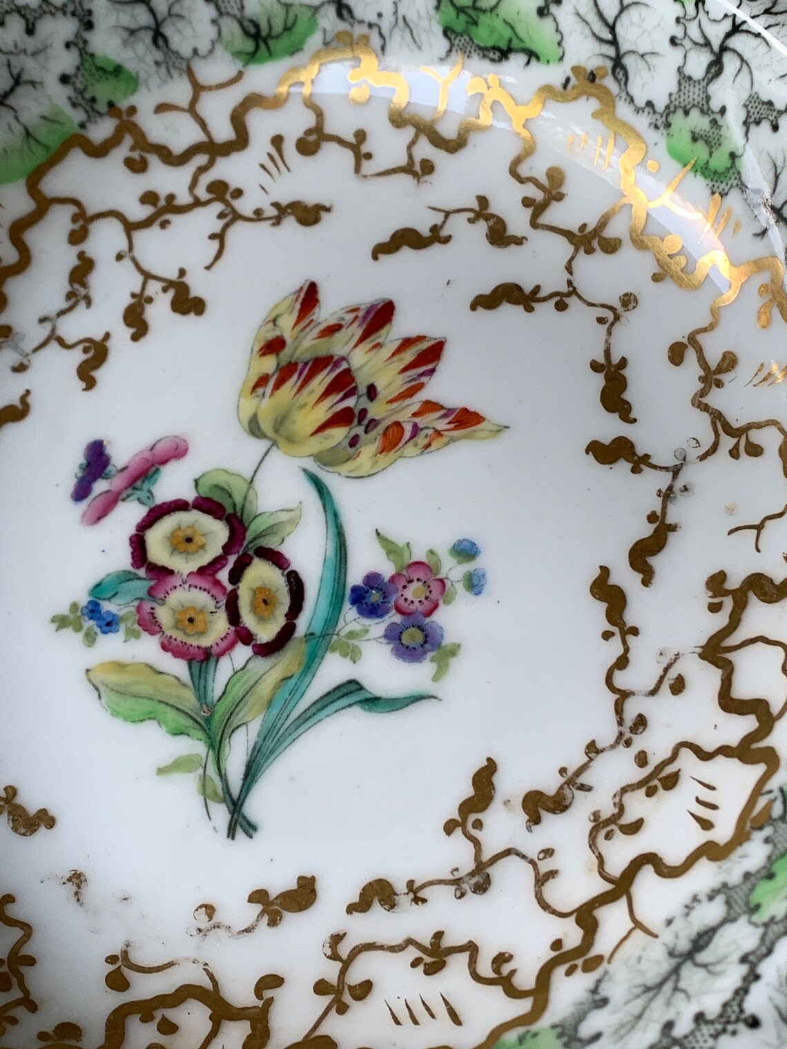 3 Rare Antique Grainger Worcester Soup Plates With Elaborate - Etsy