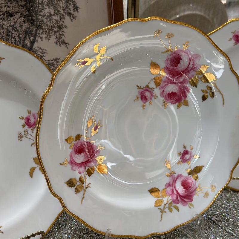 Antique Pink China Set - Etsy
