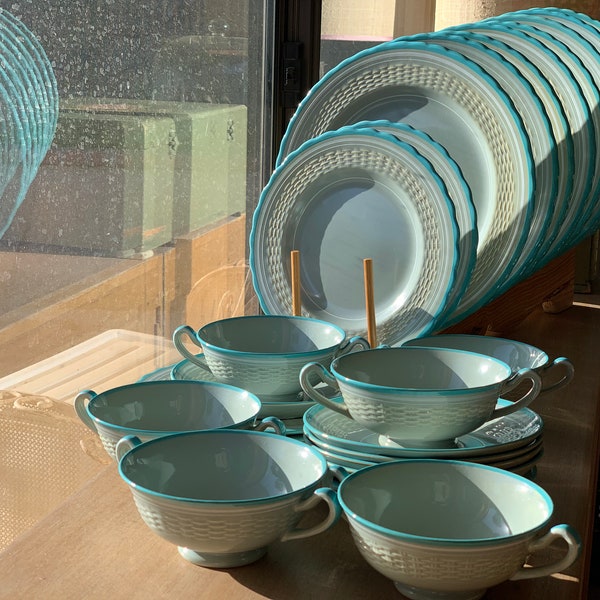 Antique Dinnerware Set for 6 - Etsy