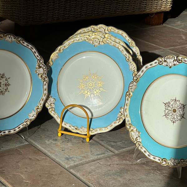 Antique Blue Plates - Etsy