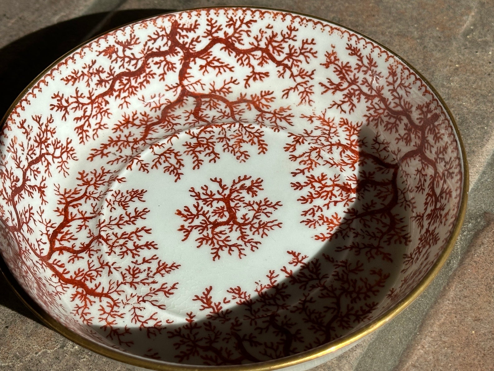 Antique Minton Teacup Set With Red Seaweed Pattern Circa 1891 - Etsy