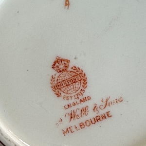 Antique Minton Teacup Set With Red Seaweed Pattern Circa 1891 - Etsy