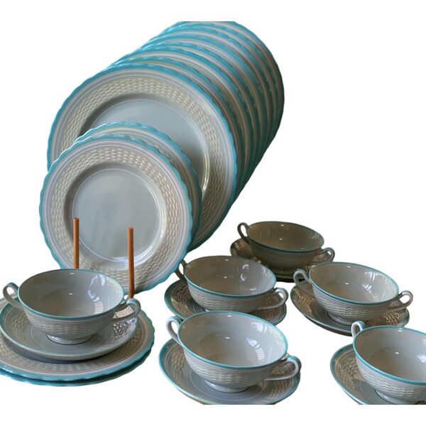 Turquoise Dinnerware - Etsy