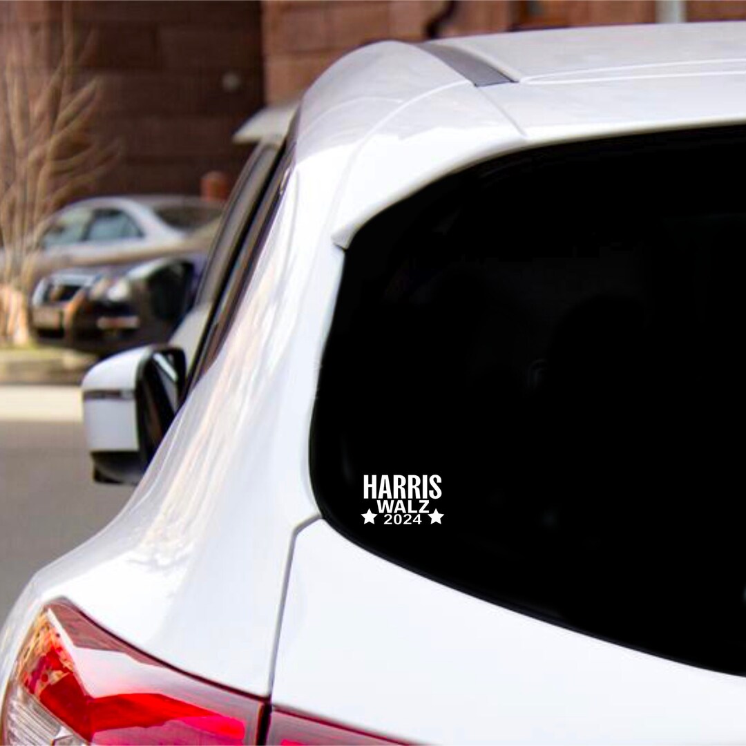 HARRIS / WALZ 2024 Vinyl Window Decal White, 4 X 2.5 - Etsy