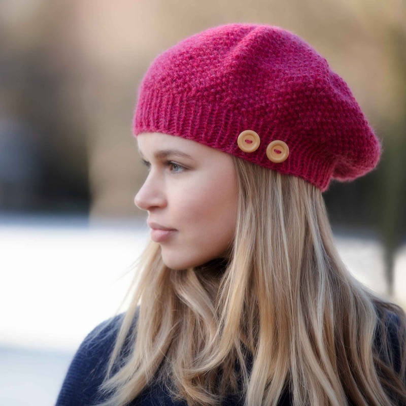 Knitted Tam Hat - Etsy