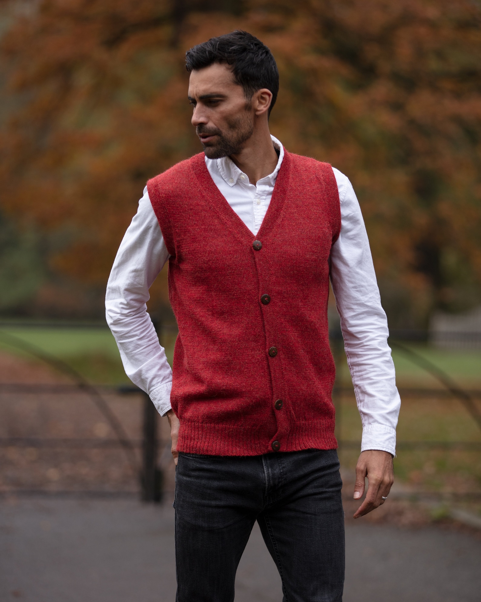 Vest, Knitted, 100% Alpaca Wool, Men's Sleeveless Sweater, Warm Knit ...