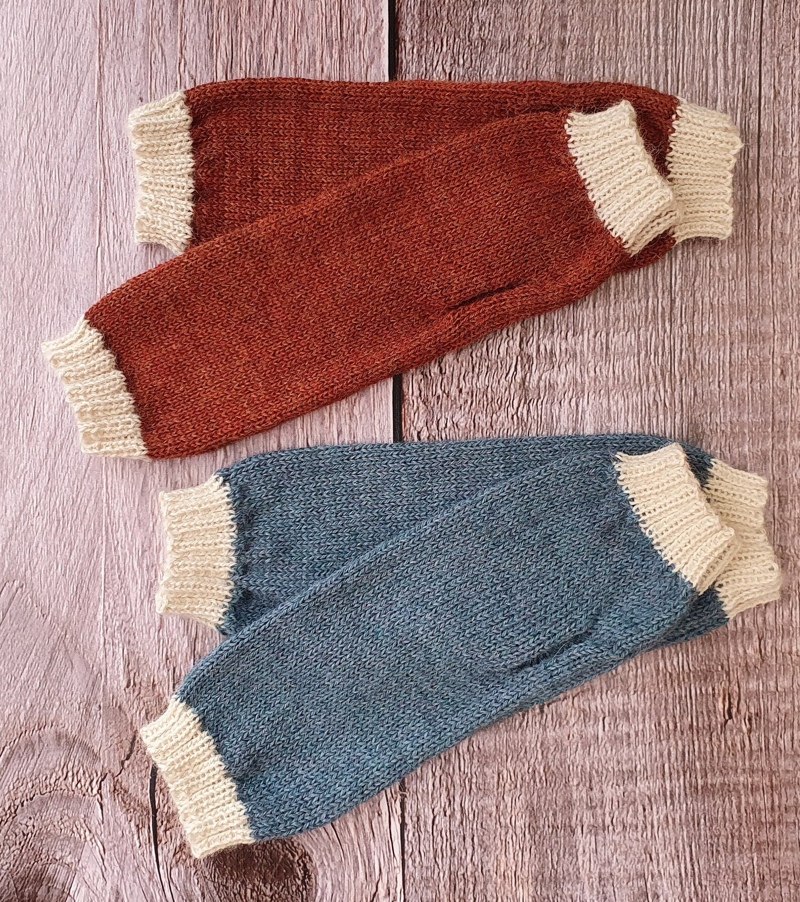 100% Alpaca Fingerless Mittens Wool Gloves Womens Woollen - Etsy