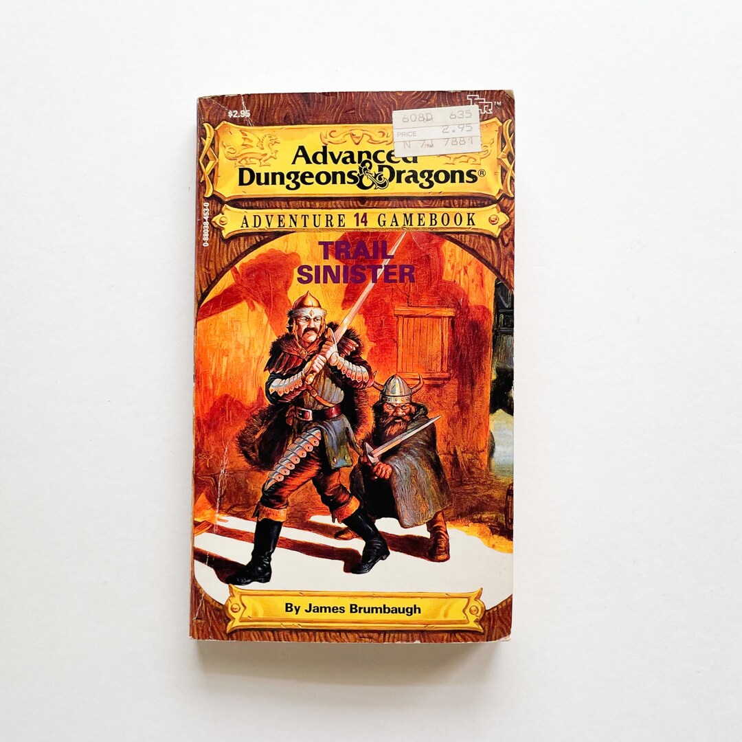 Advanced Dungeons & Dragons Adventure Gamebook Trail Sinister Book 14 ...