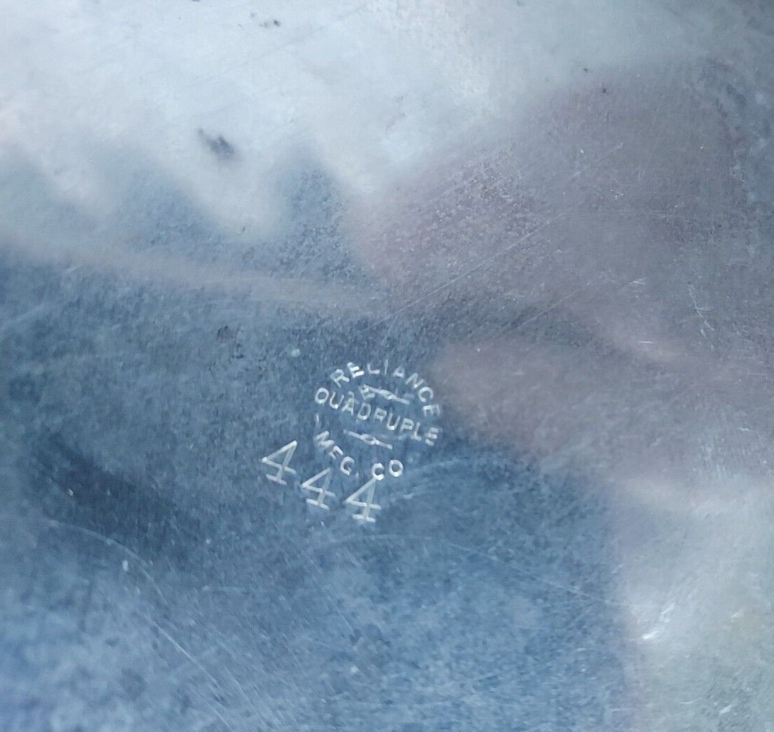 Vintage German Silver Crackers Canister & Silverplate Reliance Tea ...