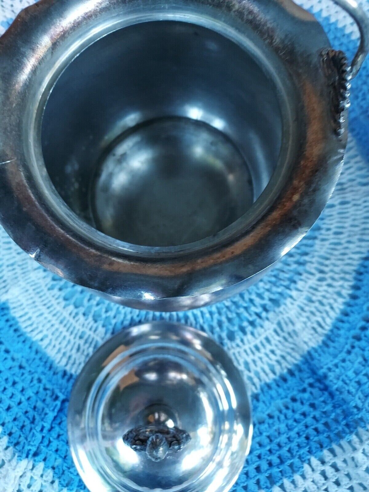 Vintage German Silver Crackers Canister & Silverplate Reliance Tea ...