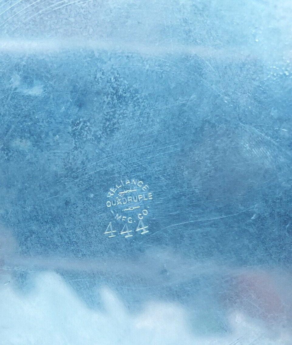 Vintage German Silver Crackers Canister & Silverplate Reliance Tea ...