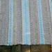 Vintage Country Cottage Core Granny Rag Rug Blue and Gray Stripes 26 X ...