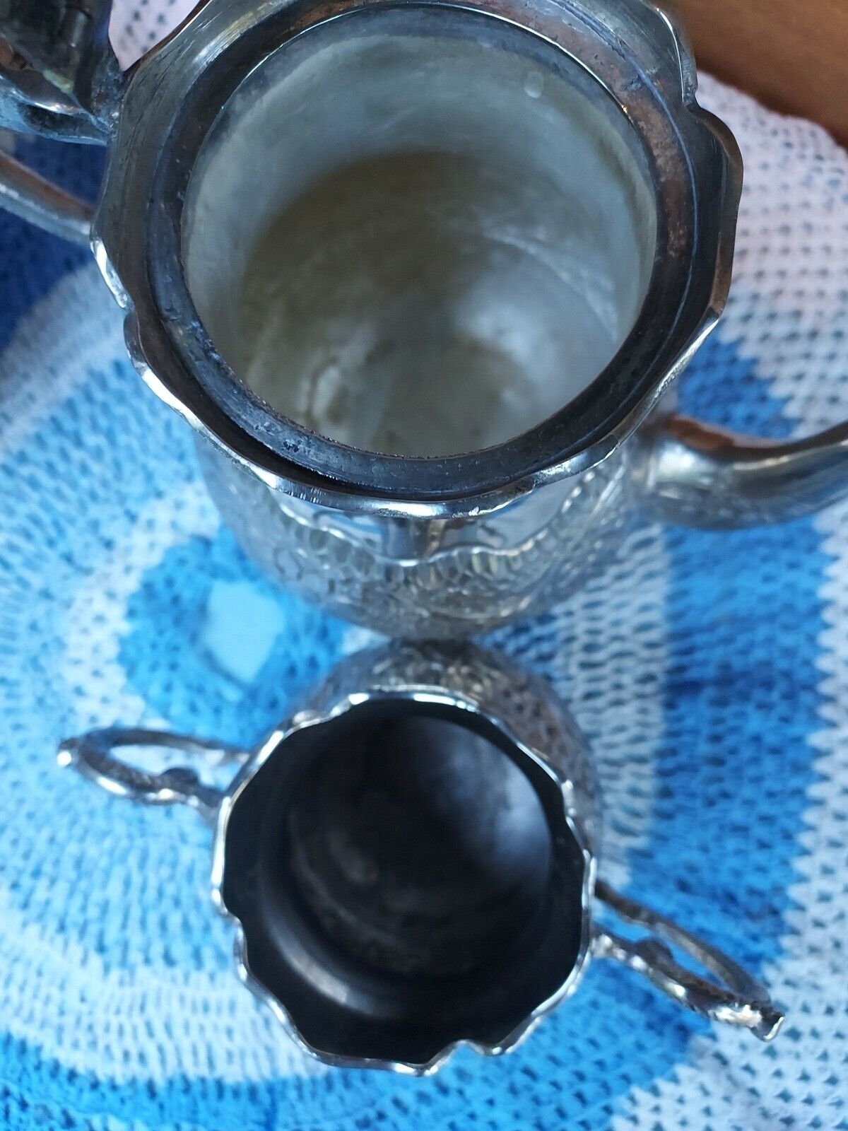 Vintage German Silver Crackers Canister & Silverplate Reliance Tea ...