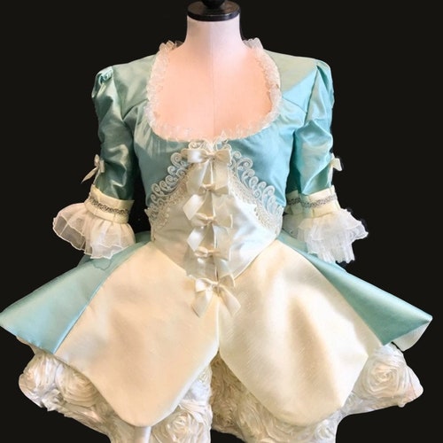 Marie Antoinette Dress Silk Rococo Dress 18th Century Gown - Etsy