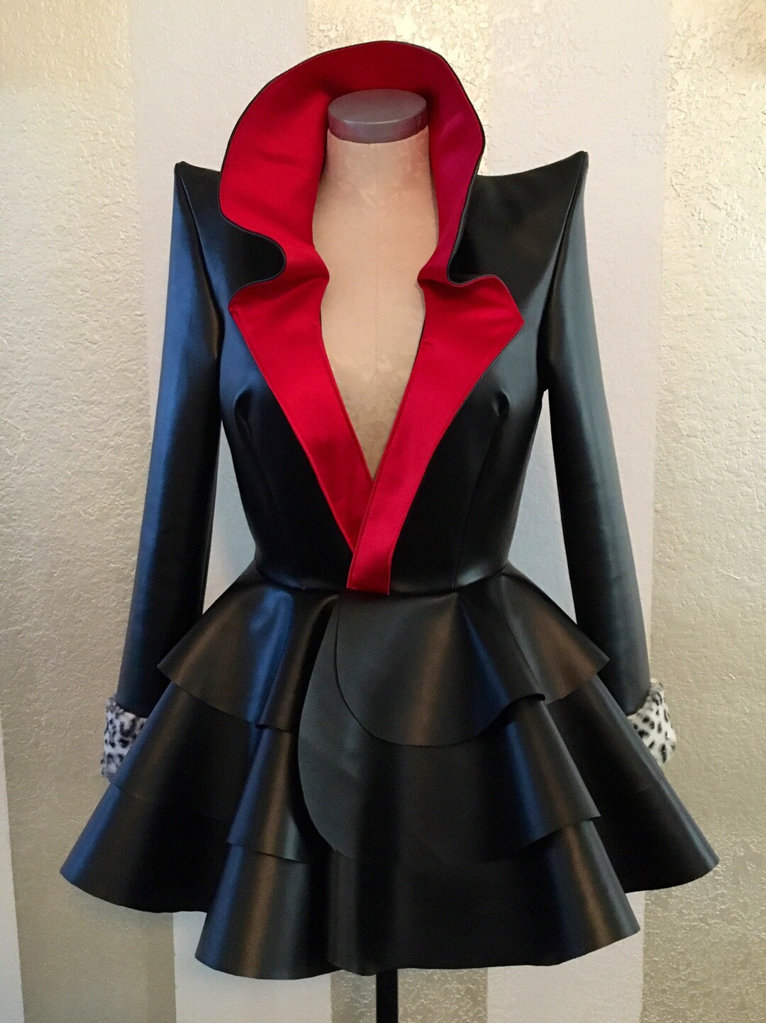 Cruella Pointed Shoulder Jacket - Etsy