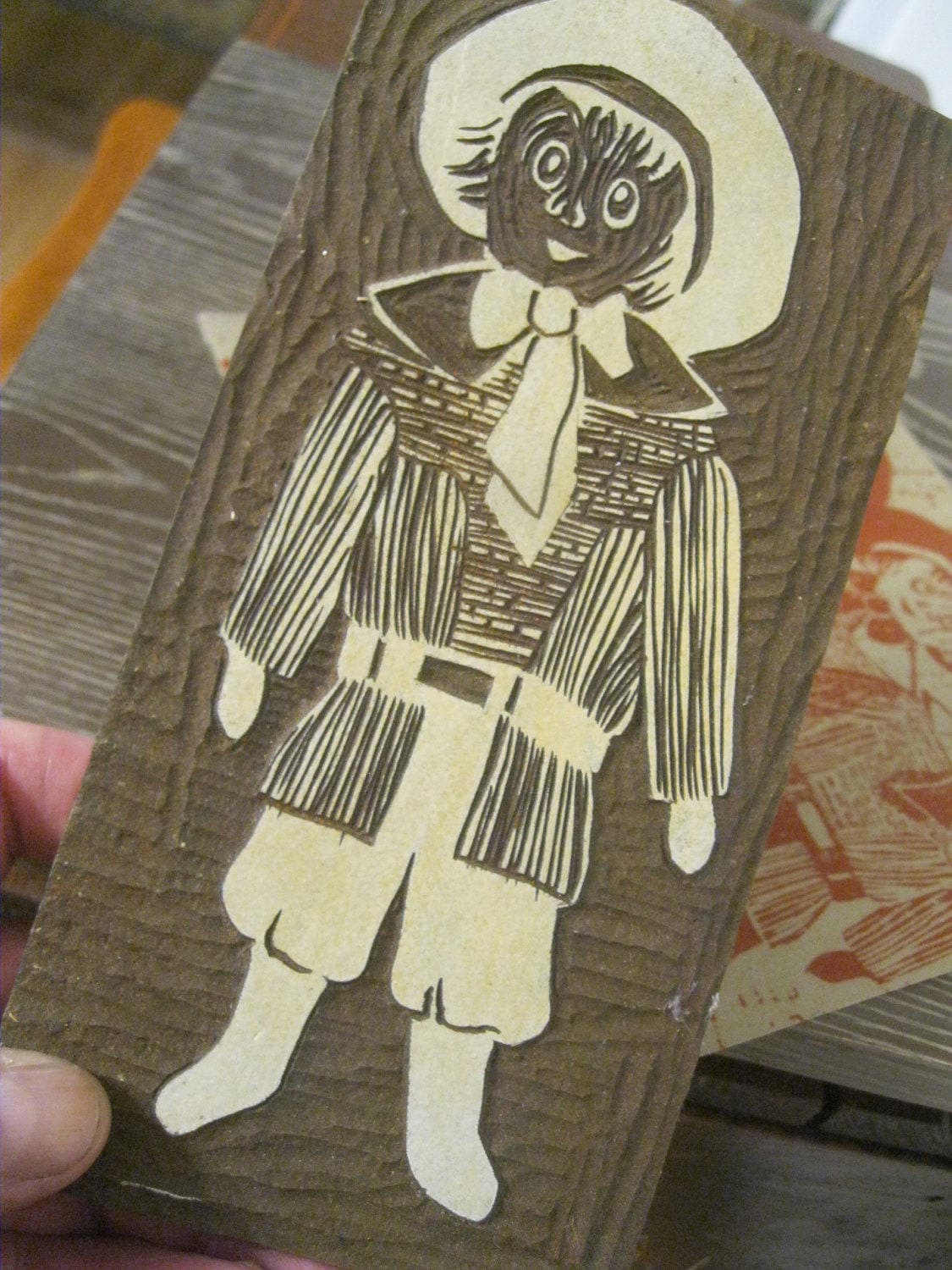 Block Print Art Original Block Printing Art FREE SHIPPING - Etsy