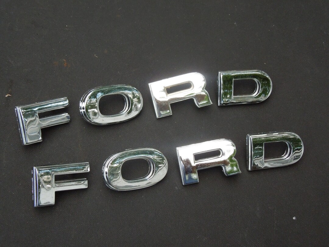 Vintage Ford Truck Letters, Chrome 1981 Ford Truck Letters, FREE ...