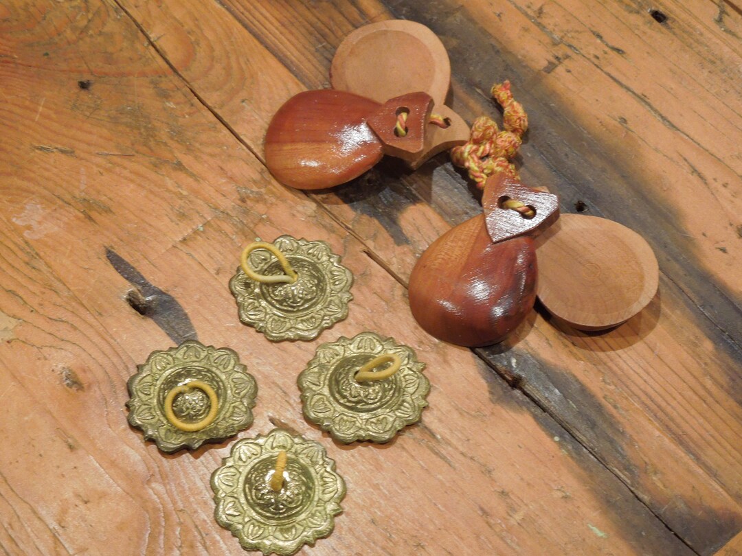 Belly Dancers Finger Cymbals, Syrian Brass Castanets, Zills Zils, FREE ...
