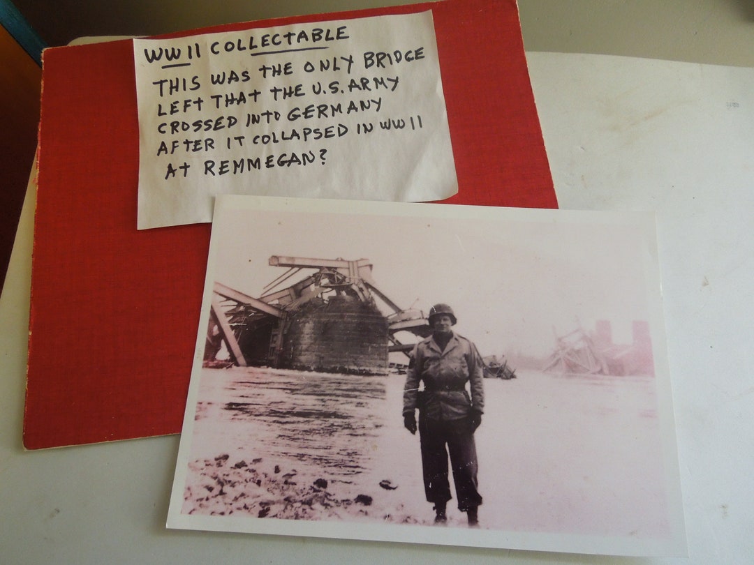 Rare WW2 Remegan Bridge Photo, Lt. Carl Timmerman Photo, Battle of ...