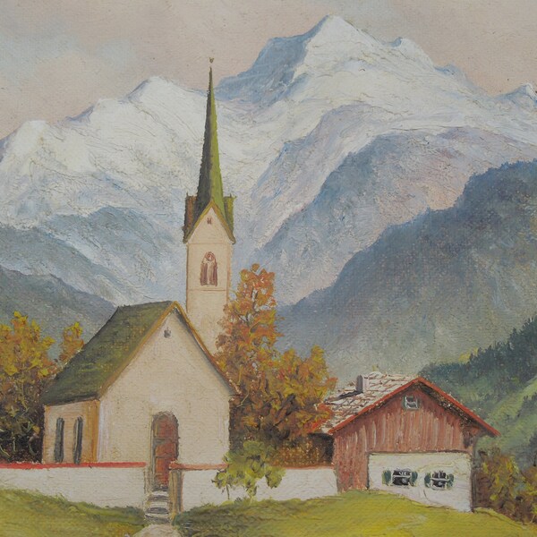 Bavarian Alps Painting - Etsy