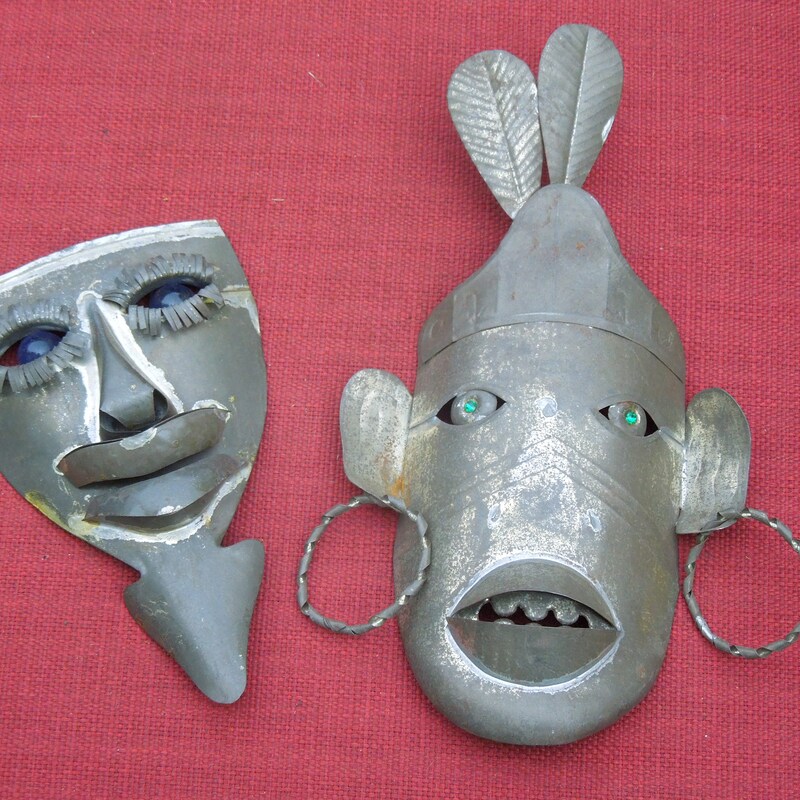 Mexican Tin Mask - Etsy