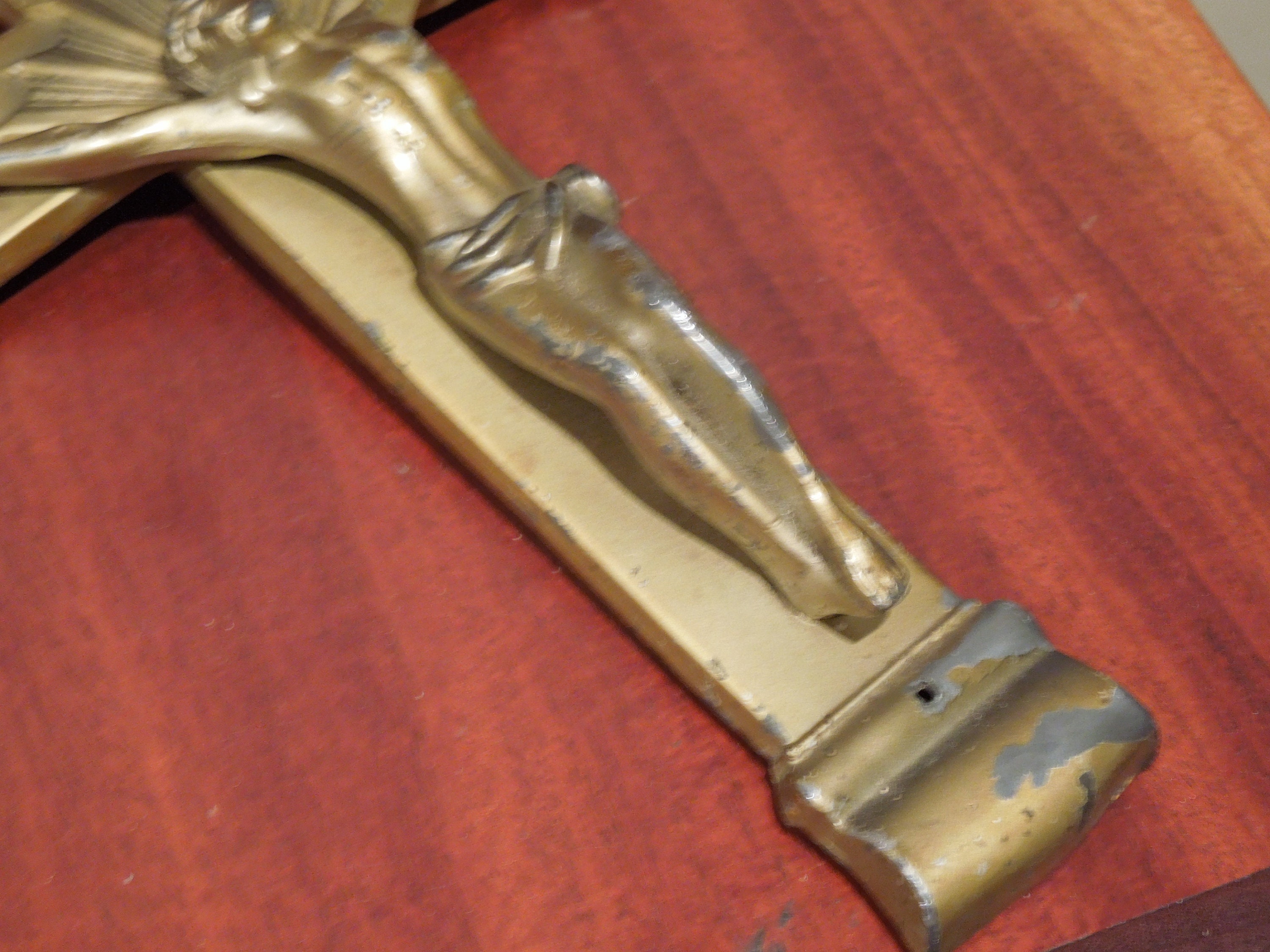 Heavy Parsons Crucifix 1940's Wall Cross, Religious Artifact, Jesus on ...