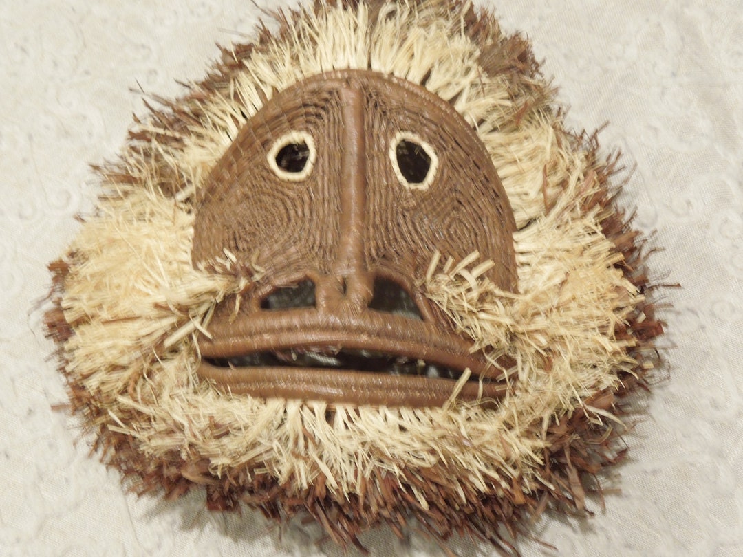 Tribal Capuchin Monkey Mask, Embera / Wounaan Healing Mask, Rare Panama ...