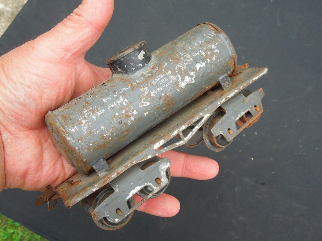 Antique Standard Oil Tanker Rail Car Tin Toy, Rare Toy Train, FREE ...