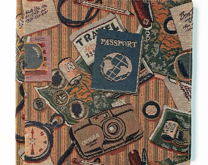 Vintage Large Travel Scrapbook Album Creative Memories Woven Tapestry ...