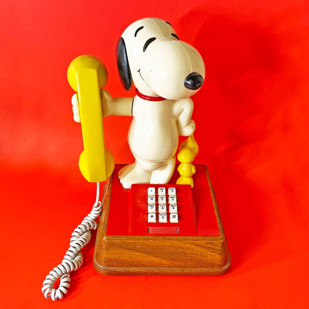 1976 the Snoopy and Woodstock Phone - Etsy