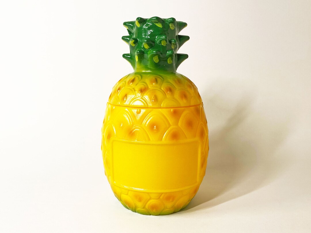 Vintage Plastic Pineapple Coin Bank - Etsy