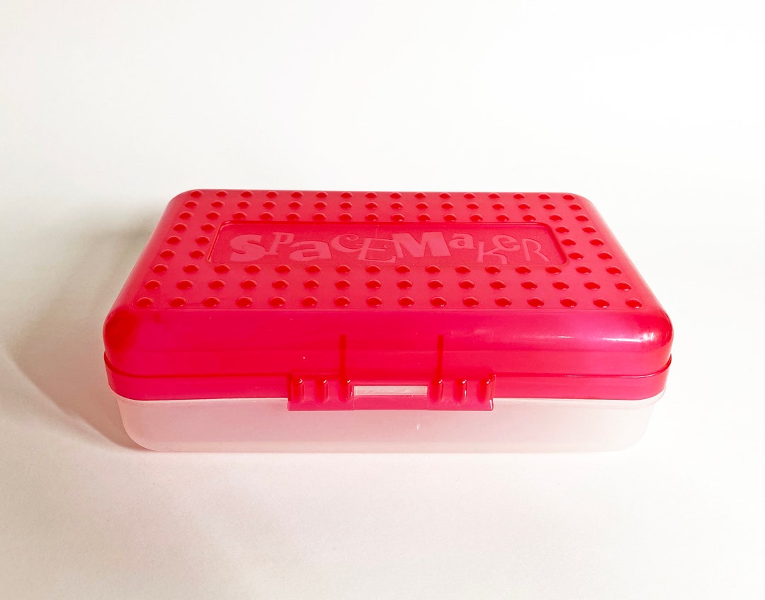 1990s Spacemaker Fuschia Pencil Box - Etsy