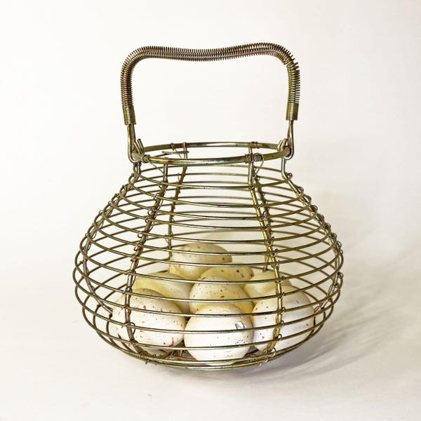 Wire Egg Basket - Etsy