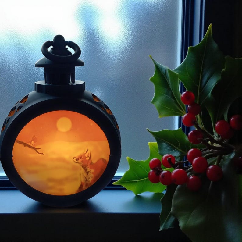 Fox and Robin Vintage Small Lantern - Etsy UK