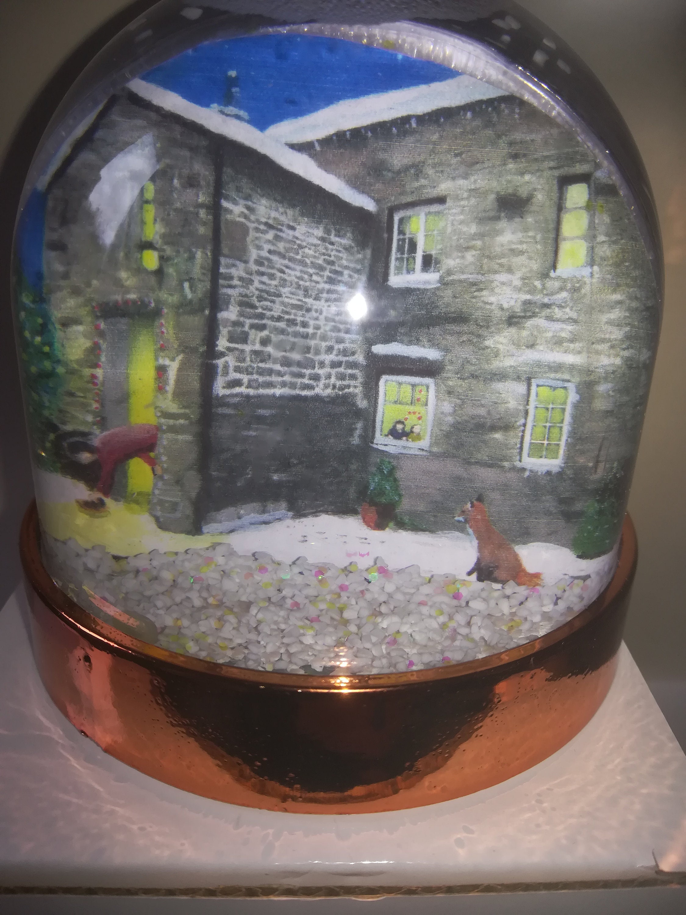 Woodland Animal Snow Globe - Etsy