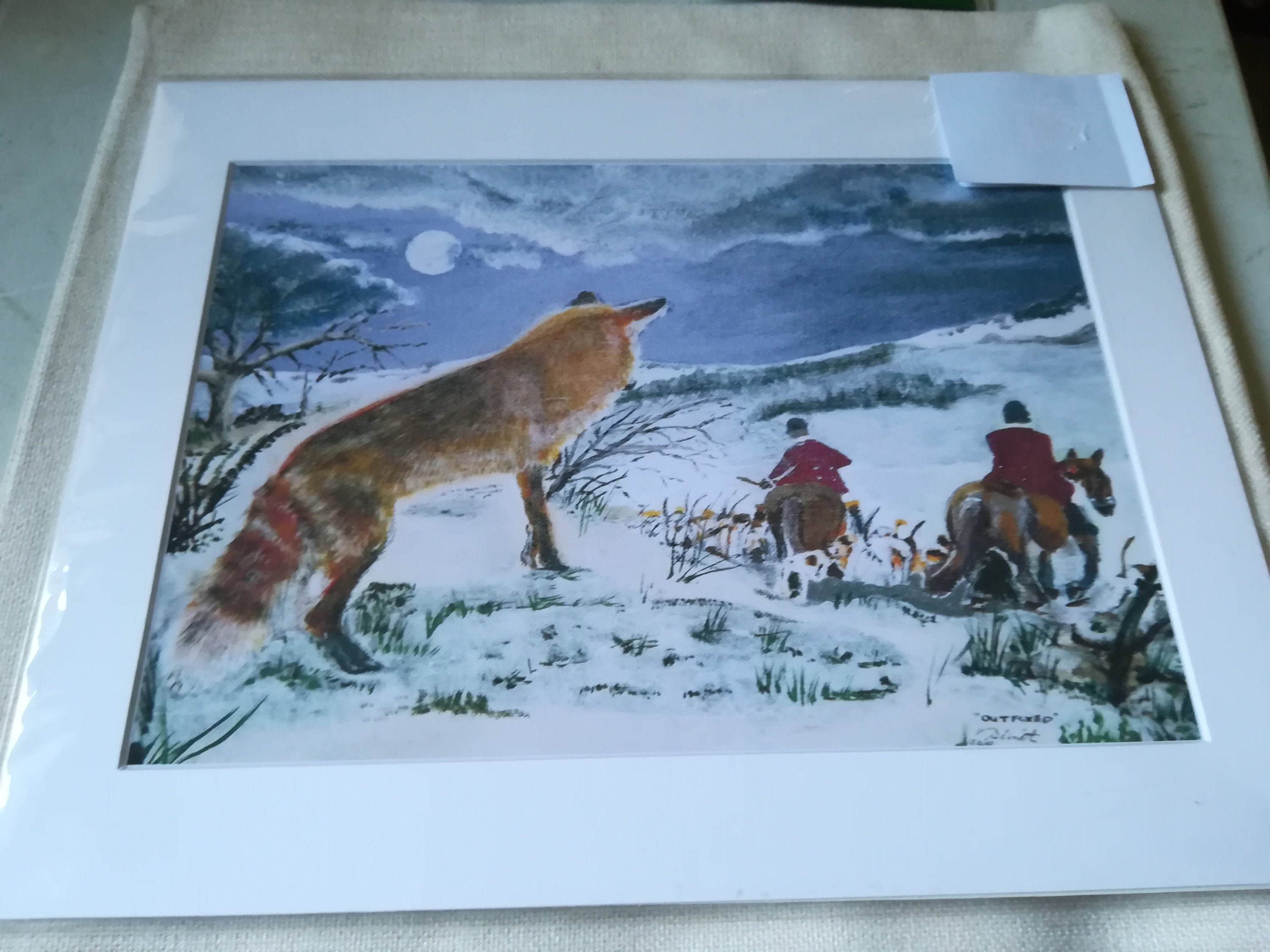 Outfoxed Fox Hunting Scene Print of Original Painting by Dave Smith - Etsy