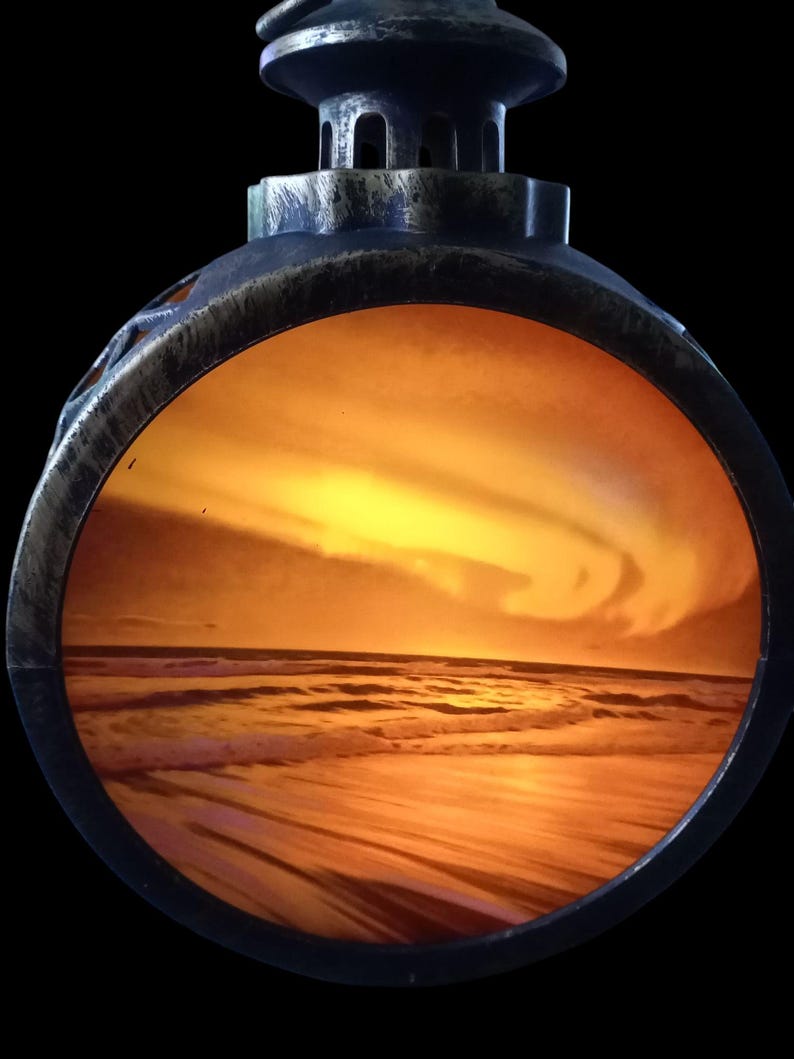Northern Lights LED Lantern Large. - Etsy