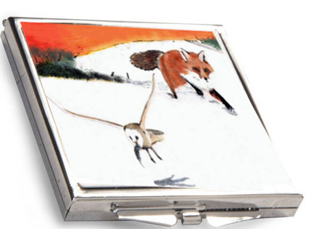 Fox & Owl Compact Mirror - Etsy